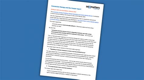 Resources Sex Matters