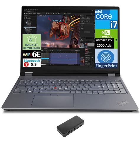 Lenovo ThinkPad P16 Gen 2 Workstation Laptop 16 0in IPS 4K Display Intel I7 14700HX 64GB DDR5