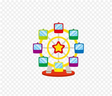卡通摩天轮PNG图片素材下载 图片编号qvvmnglp 免抠素材网