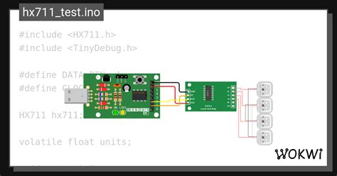 Hx711 Test Ino Copy Wokwi ESP32 STM32 Arduino Simulator