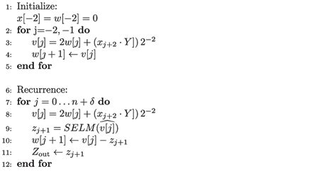 Algorithm 2 Serial Parallel Online Multiplication Download Scientific Diagram