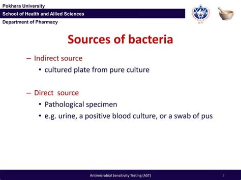 Antimicrobial Sensitivity Testing Ast Pptx