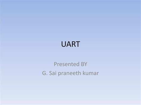 Uartuniversal Asynchronous Receiver Transmitter Ppt Pptx