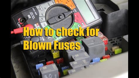 How To Check A Car Fuse Multi Meter And Test Light Anthonyj350