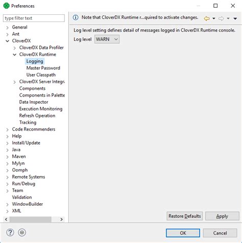designer configuration cloverdx 7 1 0 documentation