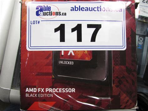 Amd Fx 8350 Black Edition 4 2 Ghz Max Turbo Cpu Able Auctions