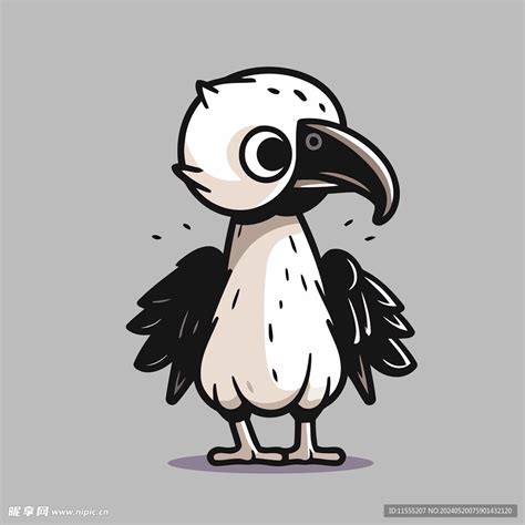 可爱老鹰矢量卡通插画设计图 野生动物 生物世界 设计图库 昵图网nipic