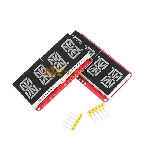 4 Bit Pozidriv 054 Inch 14 Segment Led Digital Tube Module Red Green I2c Control 2 Line Control
