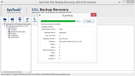Free Sql Backup Recovery Software To Repair Corrupt Bak File