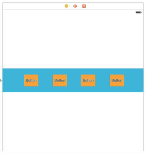 Ios How To Distribute Space Equally Between Multiple Buttons Stack Overflow