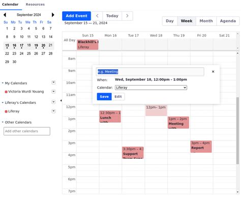 Calendar Liferay Official Documentation Liferay Learn