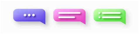Speech Bubble 3d Icon Vector Illustration Communication Dialog Bubble 22837692 Vector Art At