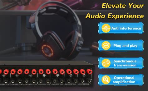 Amplifier Speaker Switcher Selector Supports 4 Input 4 Output Electronics