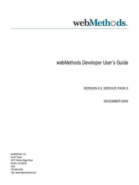 Webmethods Developer Users Guide Software Ag Documentation Pdf