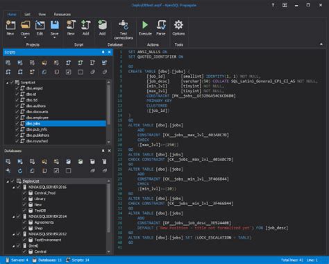 Multi Database Sql Script Execution Apexsql