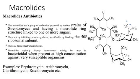 Macrolides Structure Activity Relation Ship Presentationspptx