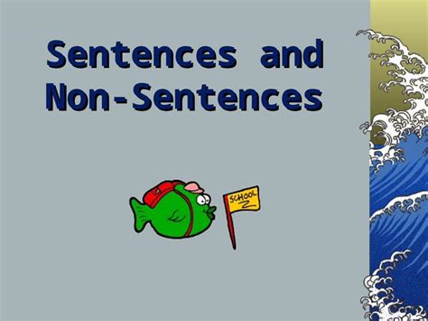 PPT Sentences And Non Sentences DOKUMEN TIPS