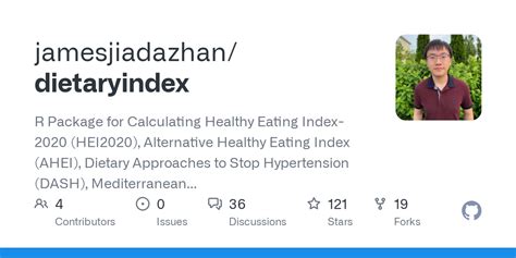 Dietaryindexdietaryindexscoringalgorithmxlsx At Main · Jamesjiadazhandietaryindex · Github