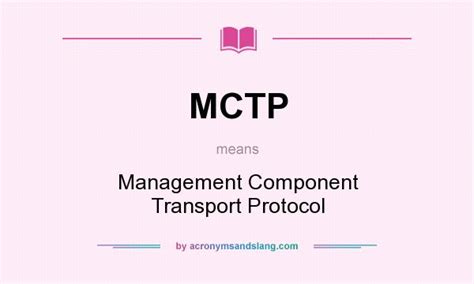Mctp Management Component Transport Protocol In Undefined By