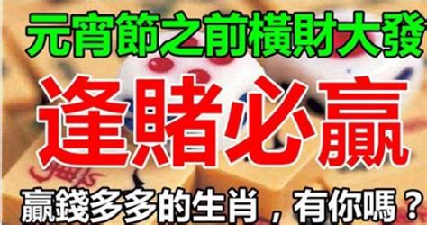 元宵節之前橫財大發，逢賭必贏的生肖，數錢數到手抽筋 Peekme
