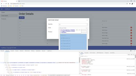 DropDowndataGrid Background Color Blazor Server Radzen