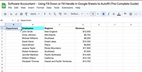 Using Fill Down Or Fill Handle In Google Sheets To Autofill The Complete Guide