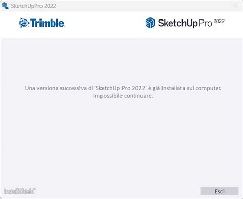 Unable To Install Sketchup Pro 2022 Because Of A Non Existent Later