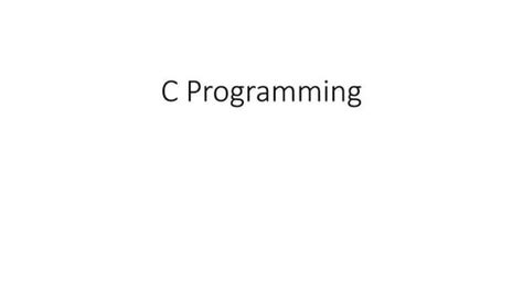 history of c ppt