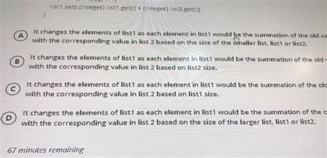solved question 2 1 point assume the following method is