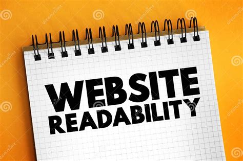 website readability measure of how easy it is for visitors to read