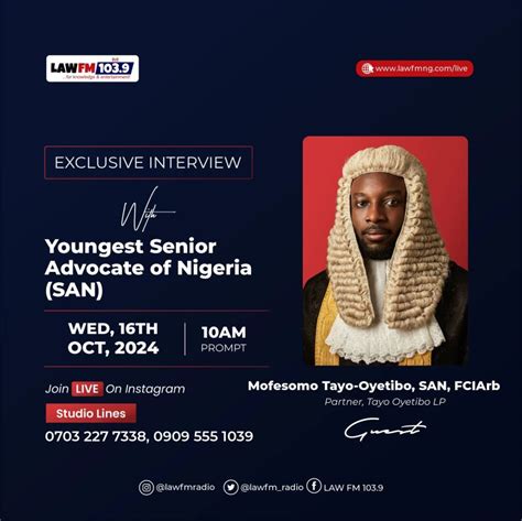 tayo oyetibo lp on linkedin our partner mofesomo tayo oyetibo san fciarb will be live on law fm…