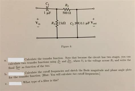 Solved A Calculate The Transfer Function Note That Because