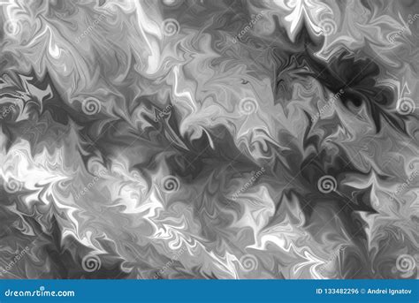 Abstract Gray Black And White Marble Ink Pattern Background Liquify Abstract Pattern With Black