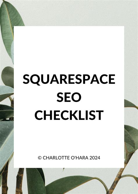 Get Started With Squarespace Seo In 2024 — Charlotte Ohara