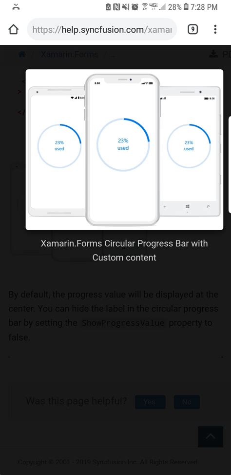 Xamarin How Can I Make Circular Progressbar With Text In Center