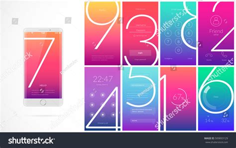 Modern Ui Gui Screen Vector Design Stock Vector Royalty Free
