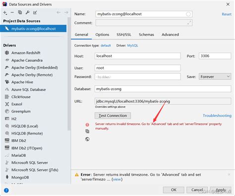 Idea连接数据库与时区问题解决 Csdn博客