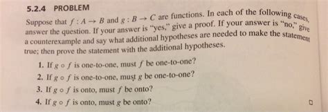 Solved Suppose That F A Rightarrow B And G B Rightarrow C Chegg Com