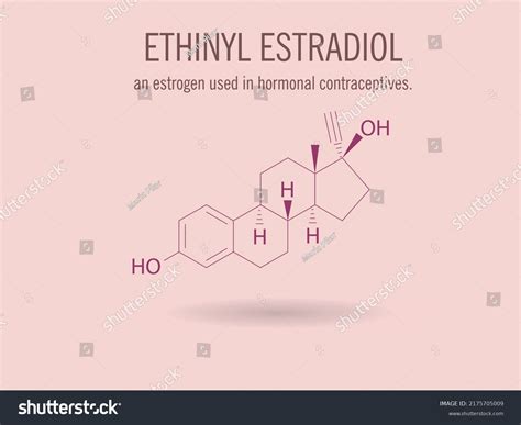 Human Hormone Estradiol Chemical Structure Estradiol Stock Vector Royalty Free