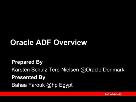 oracle adf overview ppt