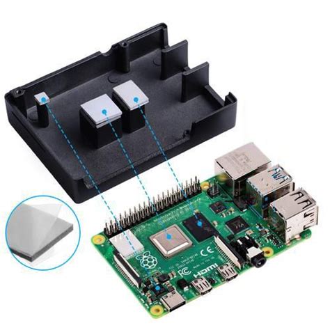 Купить Корпус для Raspberry Pi 4 Model B из Алюминиевого Сплава с бесплатной доставкой по