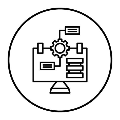 Illustration Vectorielle De Lalgorithme Vecteur Premium