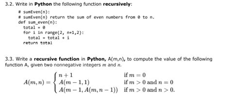Solved To N Write In Python The Following Function Chegg