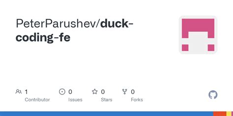 Github Peterparushevduck Coding Fe