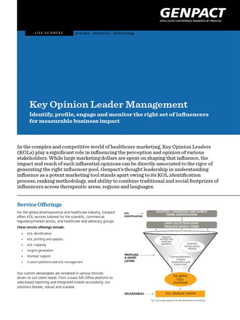 Key Opinion Leader Management Pdf