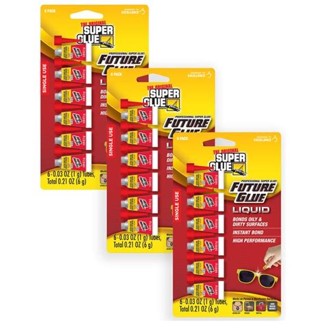 The Original Super Glue Future Glue 3 Pack 028 Oz Gel Super Glue In