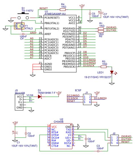 Arduino Nano 引脚图 资源 嘉立创eda