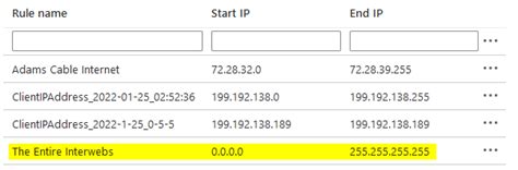 configuring firewall settings on azure sql server
