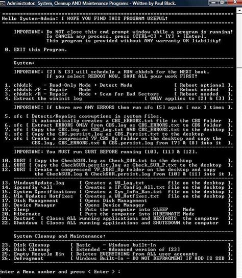 Menu Driven Batch Program To Run Programs And Perform Tasks Windows 7 Forums