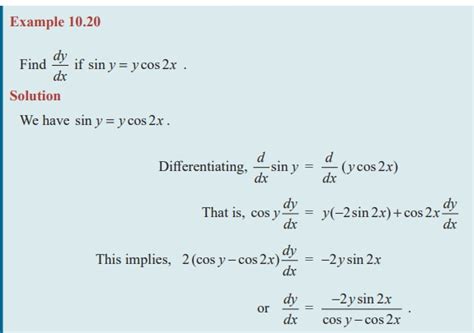 Implicit Differentiation Solved Example Problems Mathematics